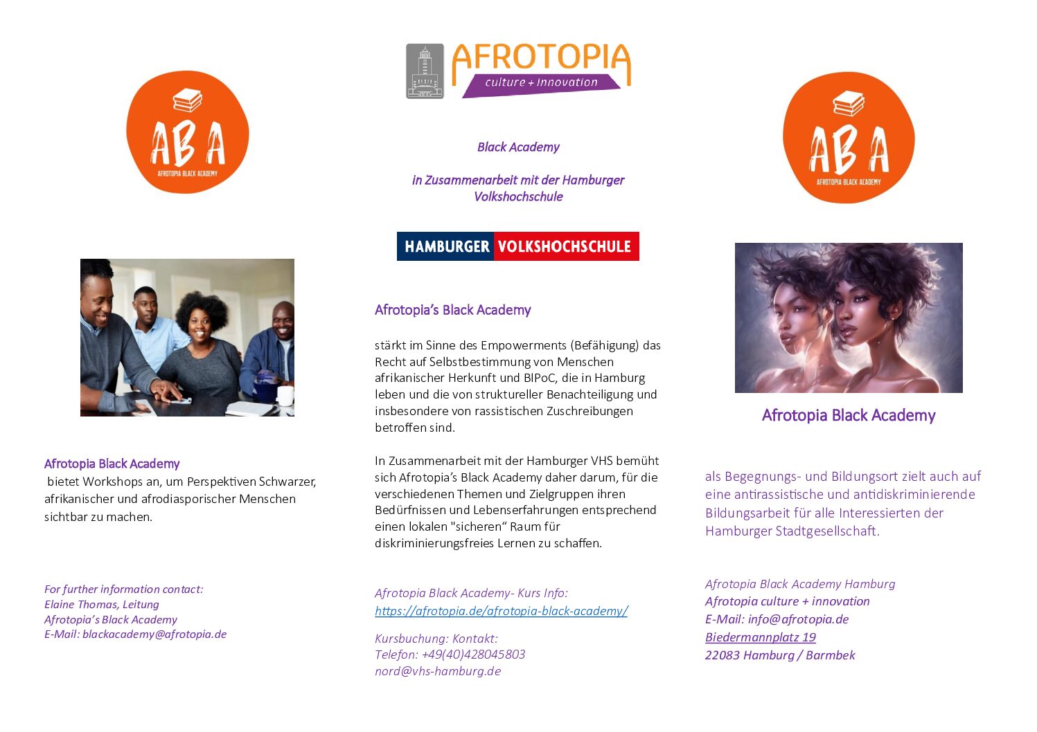 Veranstaltungen - Afrotopia